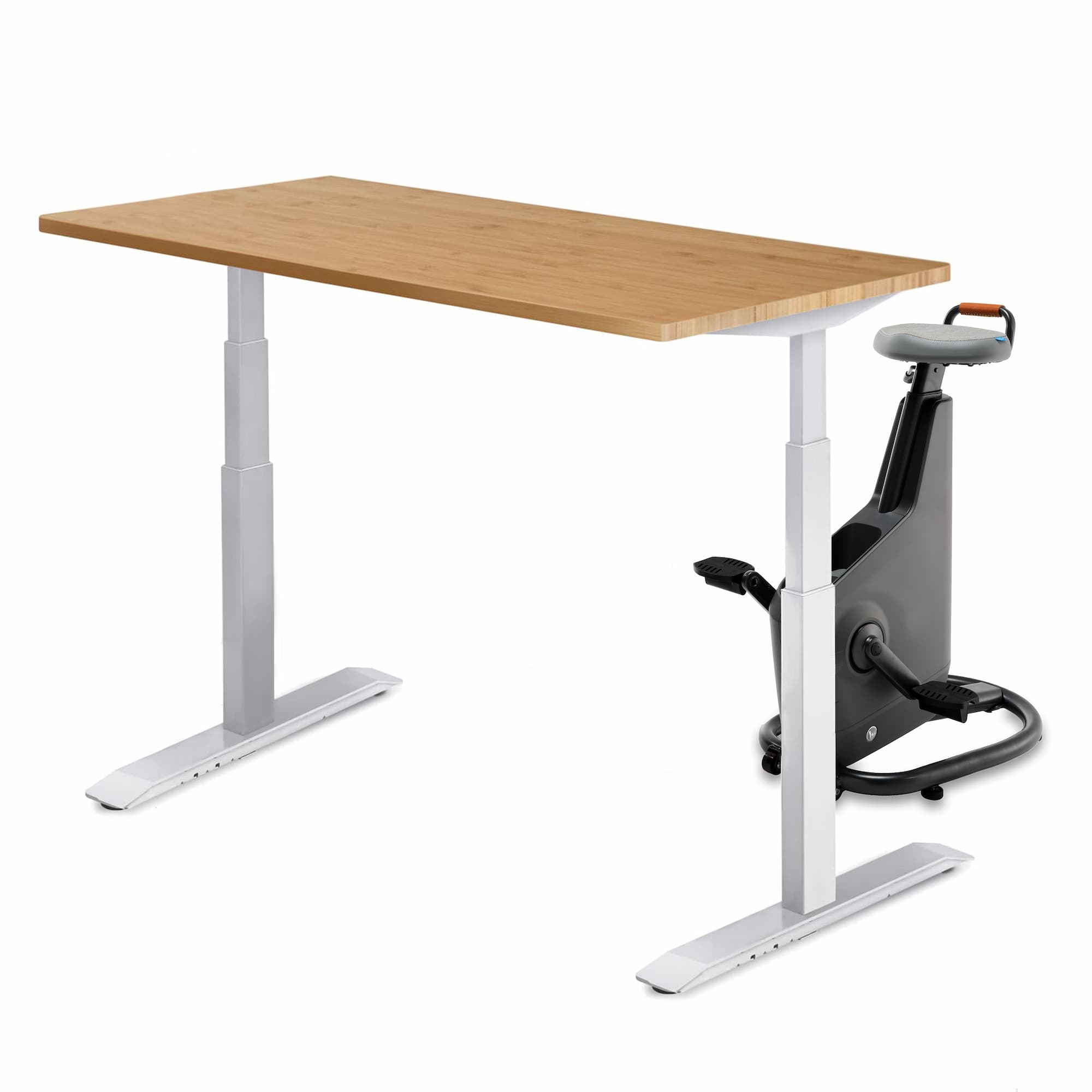 Ampera Power Bike Desk - Space Grey – LifeSpanFitness
