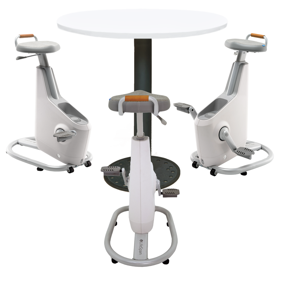 Trio Bike Table | Round Table for Work | LifeSpan Workplace ...