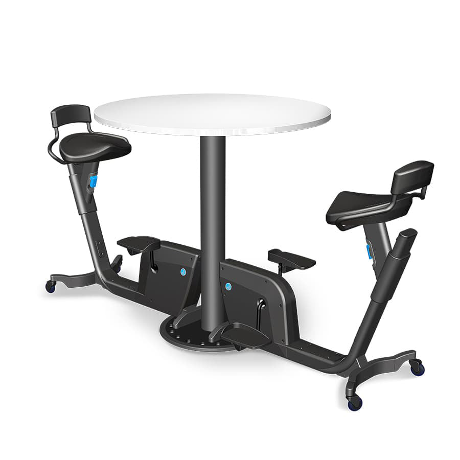 Duo Office Bike Table | LifeSpan Workplace – LifeSpanFitness