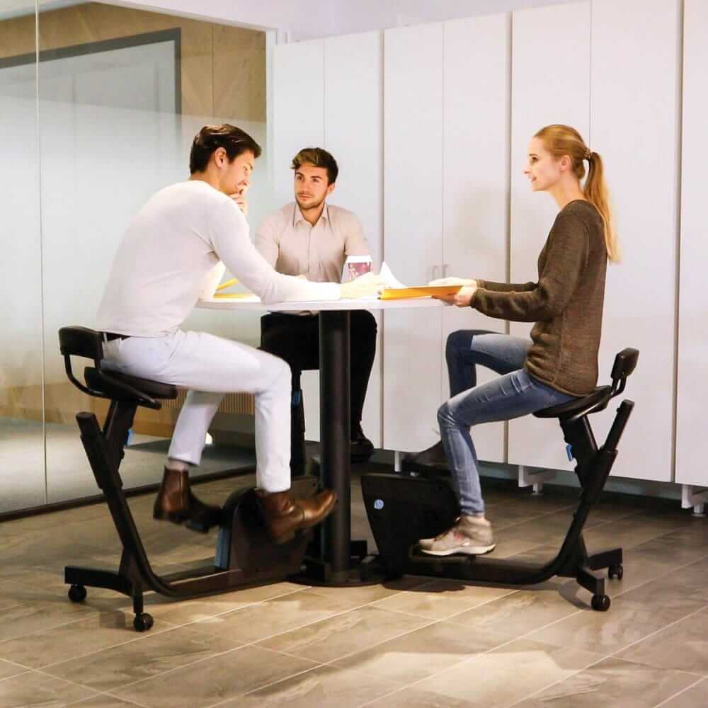 Duo Office Bike Table | LifeSpan Workplace – LifeSpanFitness